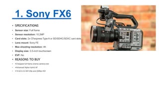 Top 5 Best Cameras For Studio | PPT