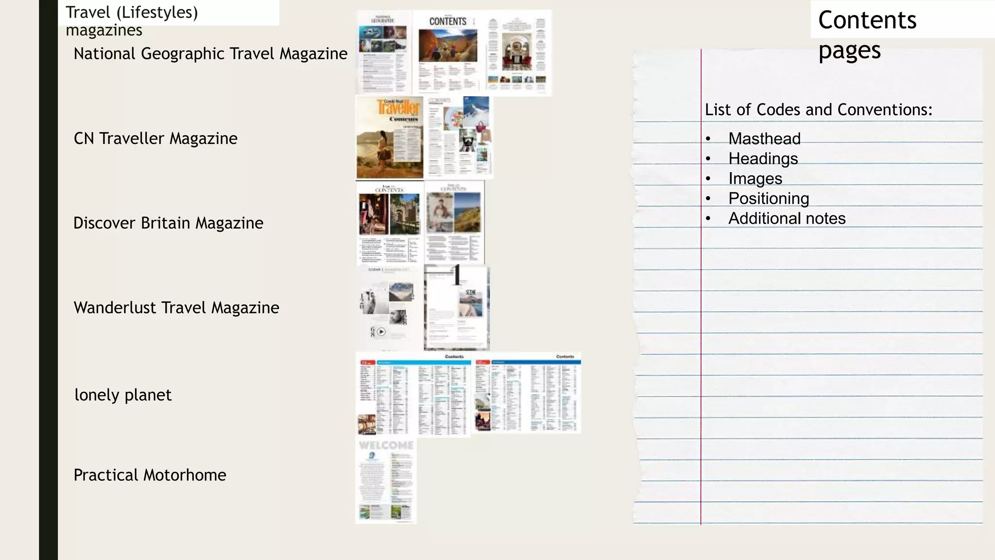 Codes & Conventions of Lifestyle Magazines | PPTX