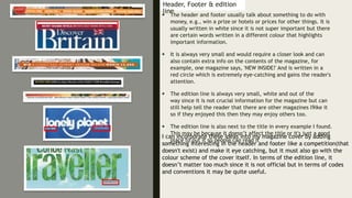 Codes & Conventions of Lifestyle Magazines | PPTX