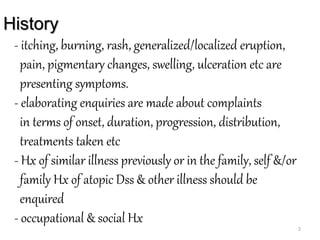 2. Approach to dermatologic diagnosis.pptx | Skin and Dermatology ...