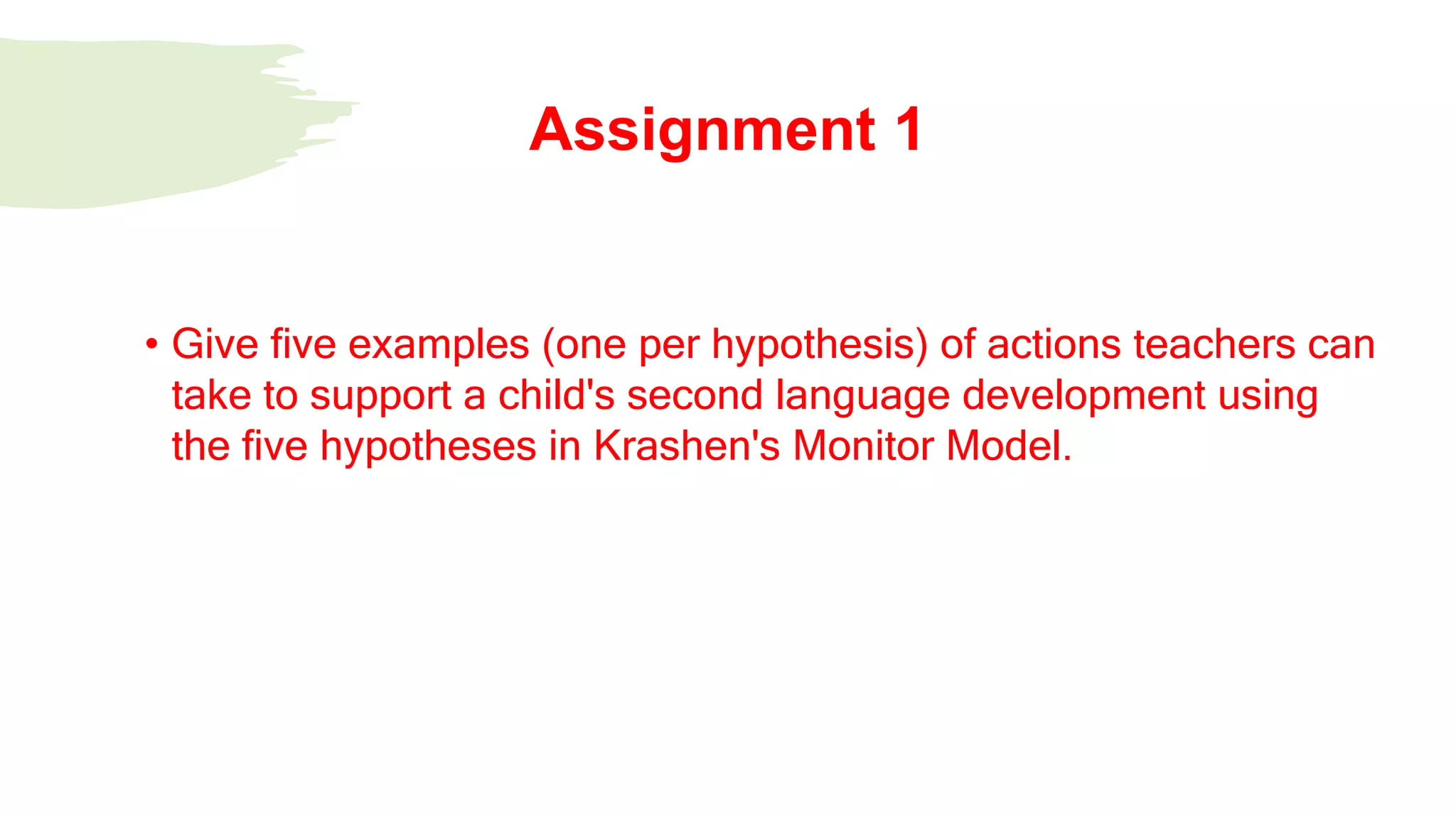 Presentation_The 5 hypotheses of Krashen's Theory of Second.pptx
