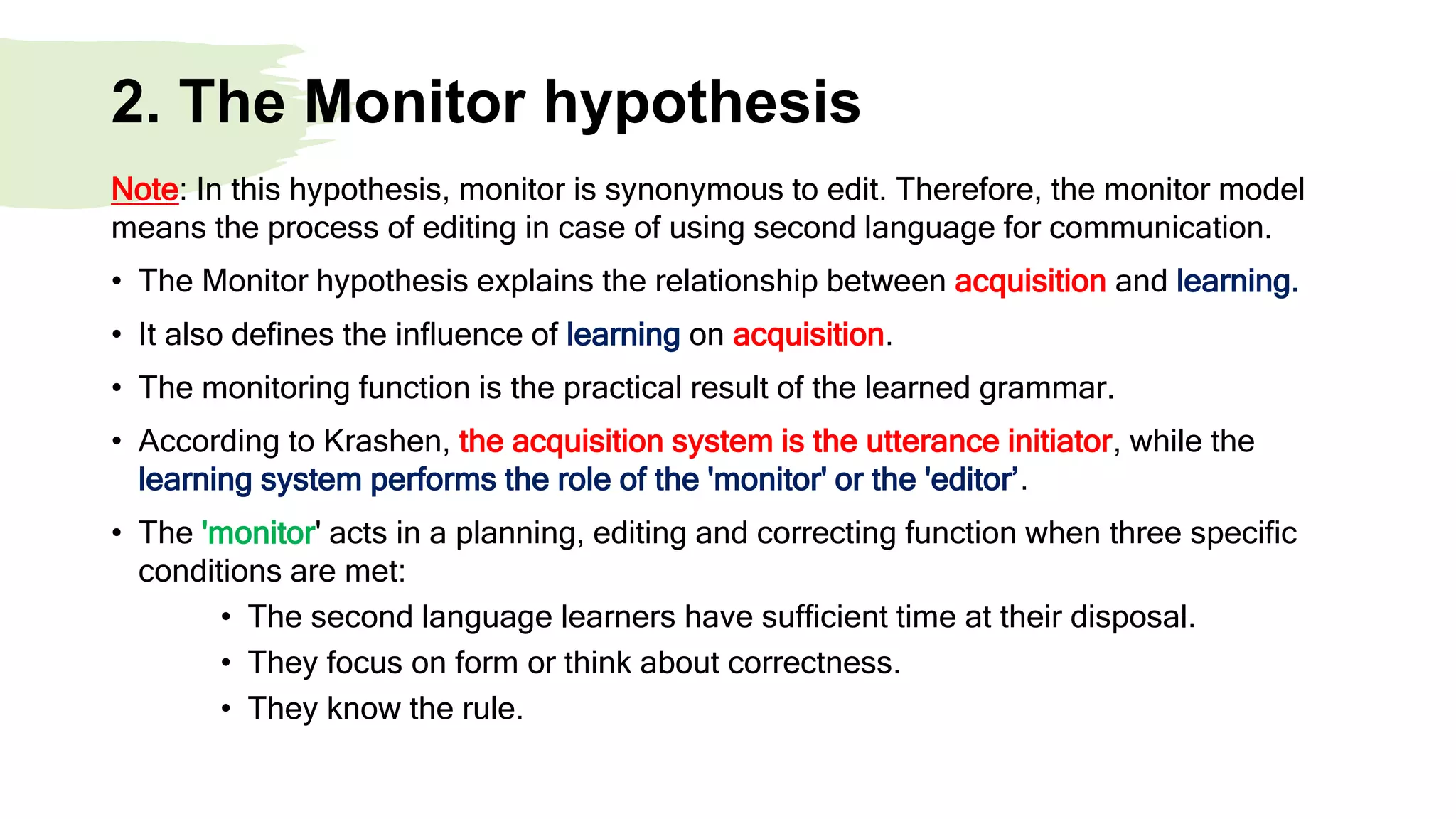 Presentation_The 5 hypotheses of Krashen's Theory of Second.pptx