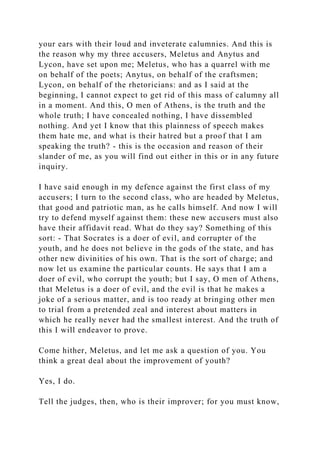 2. Plato and Socrates—Week 1-4; The ApologyI. The Ap.docx