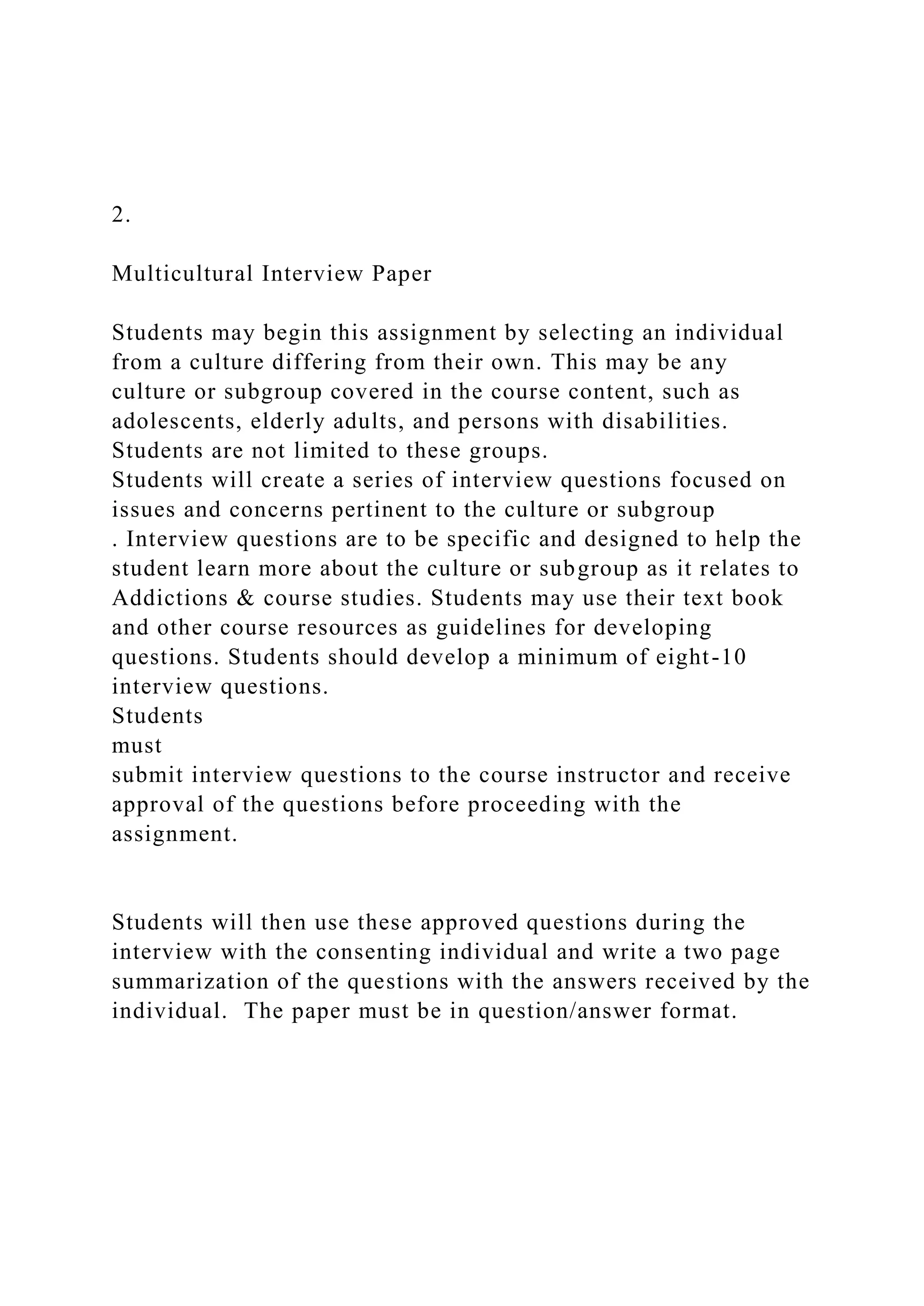 2. Multicultural Interview Paper Students may begin this.docx