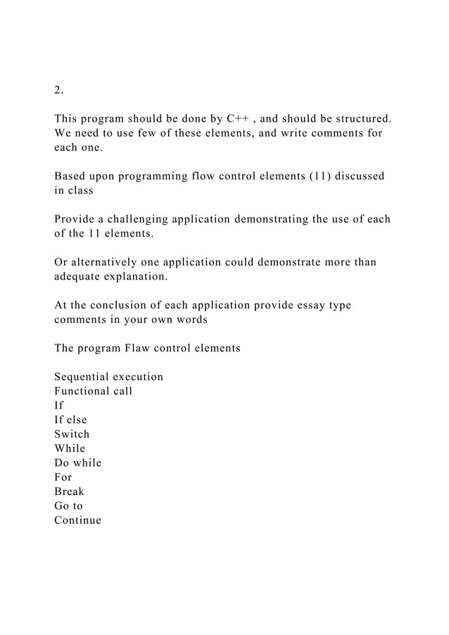 2.This program should be done by C++ , and should be structure.docx