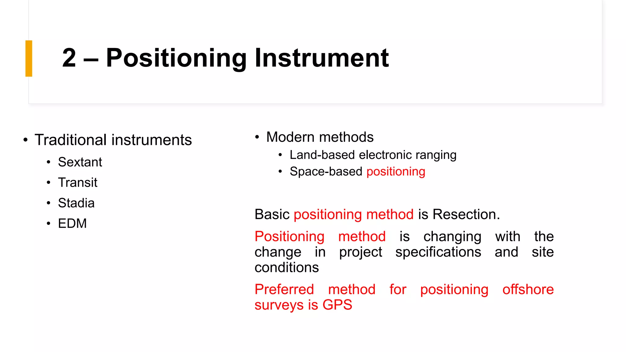 Hydrographic Surveying - Basic Measurements And Equipments | PPTX