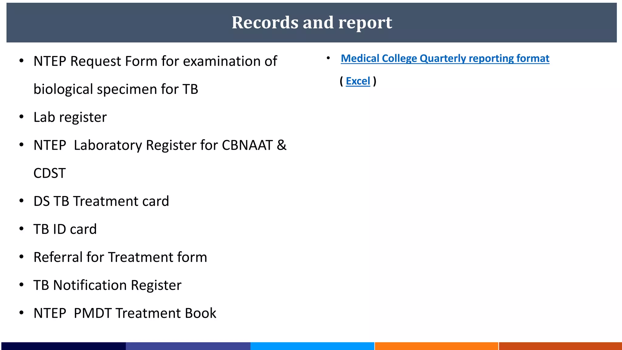 Formation, functions-meeting template- and reporting format for medical ...