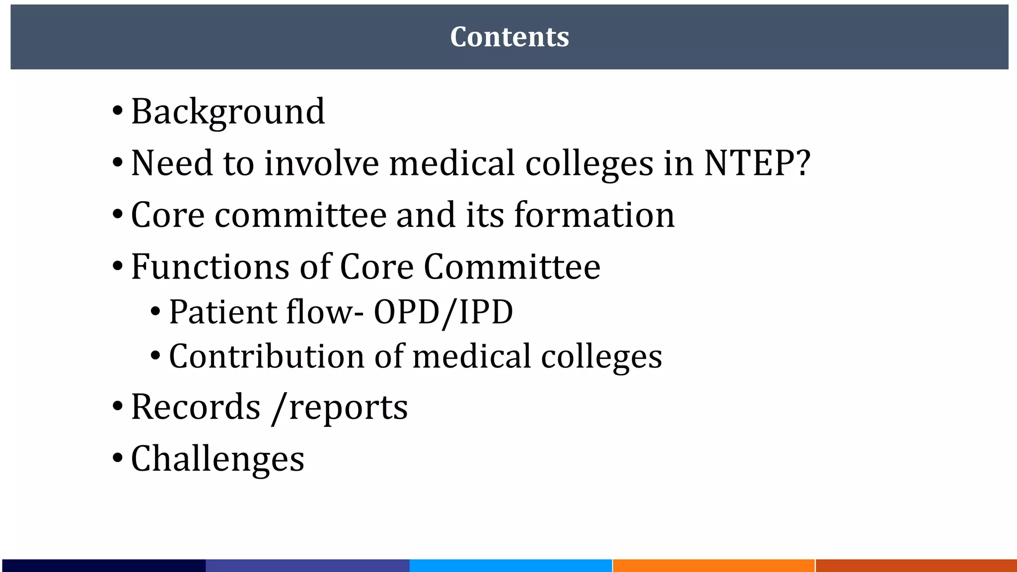 Formation, functions-meeting template- and reporting format for medical ...