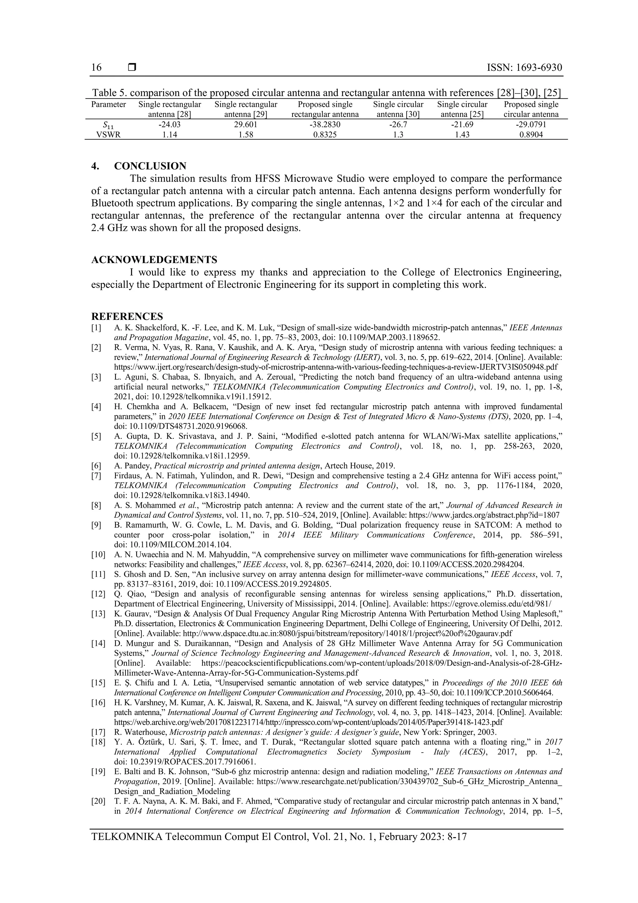 Rectangular and circular antennas design for Bluetooth applications | PDF