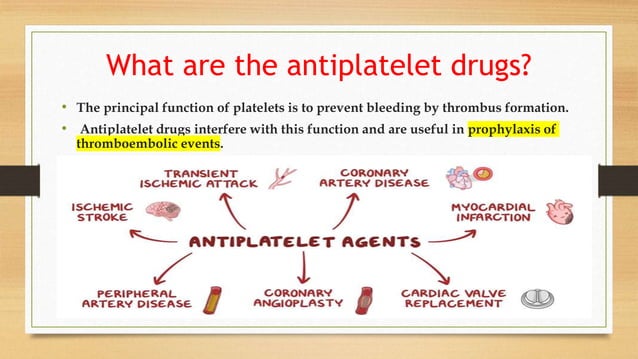 Role of antiplatelets in cardiovascular diseases.pptx | Blood Disorders ...