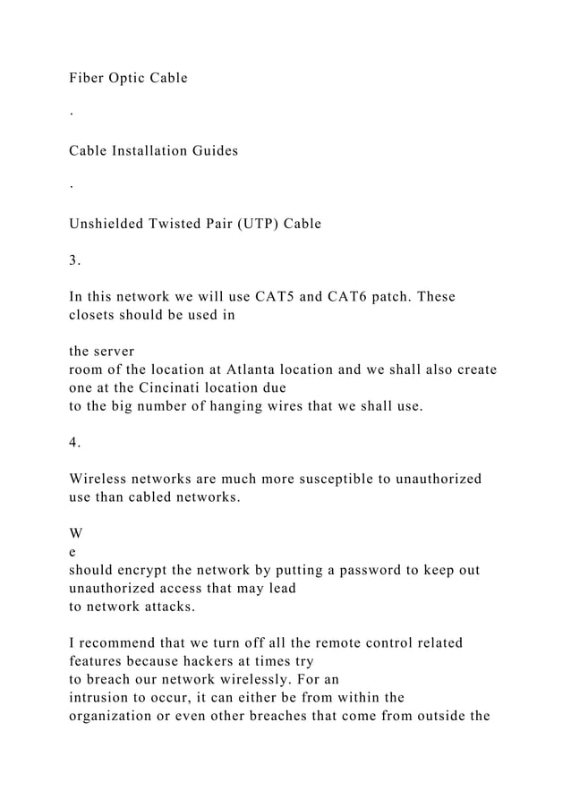 2.· Unshielded Twisted Pair (UTP) Cables· Shielded Twisted Pai.docx