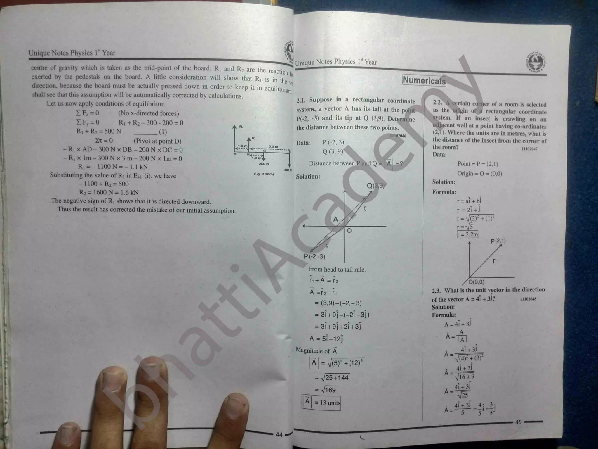 11th physics chapter 2 | PDF