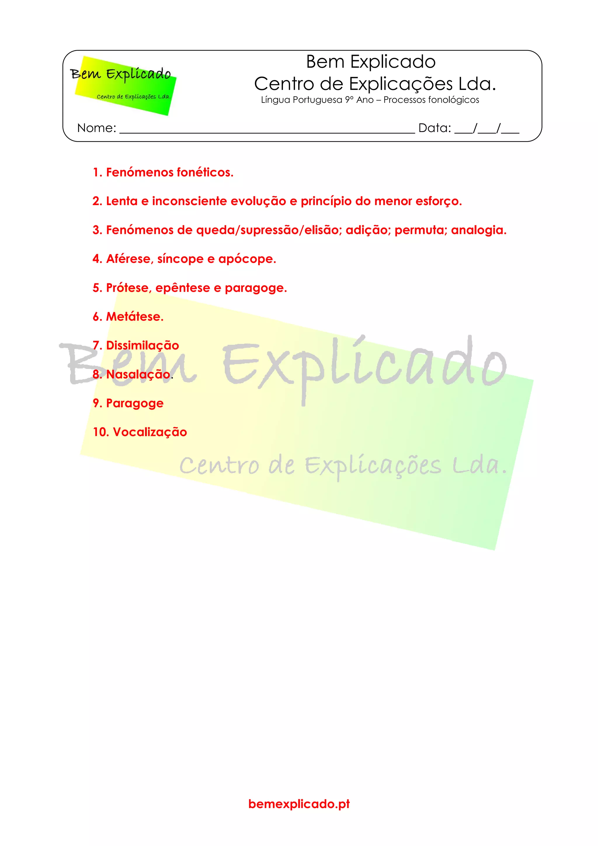 2.5 - Ficha de trabalho - Processos fonológicos (1) - Soluções.pdf
