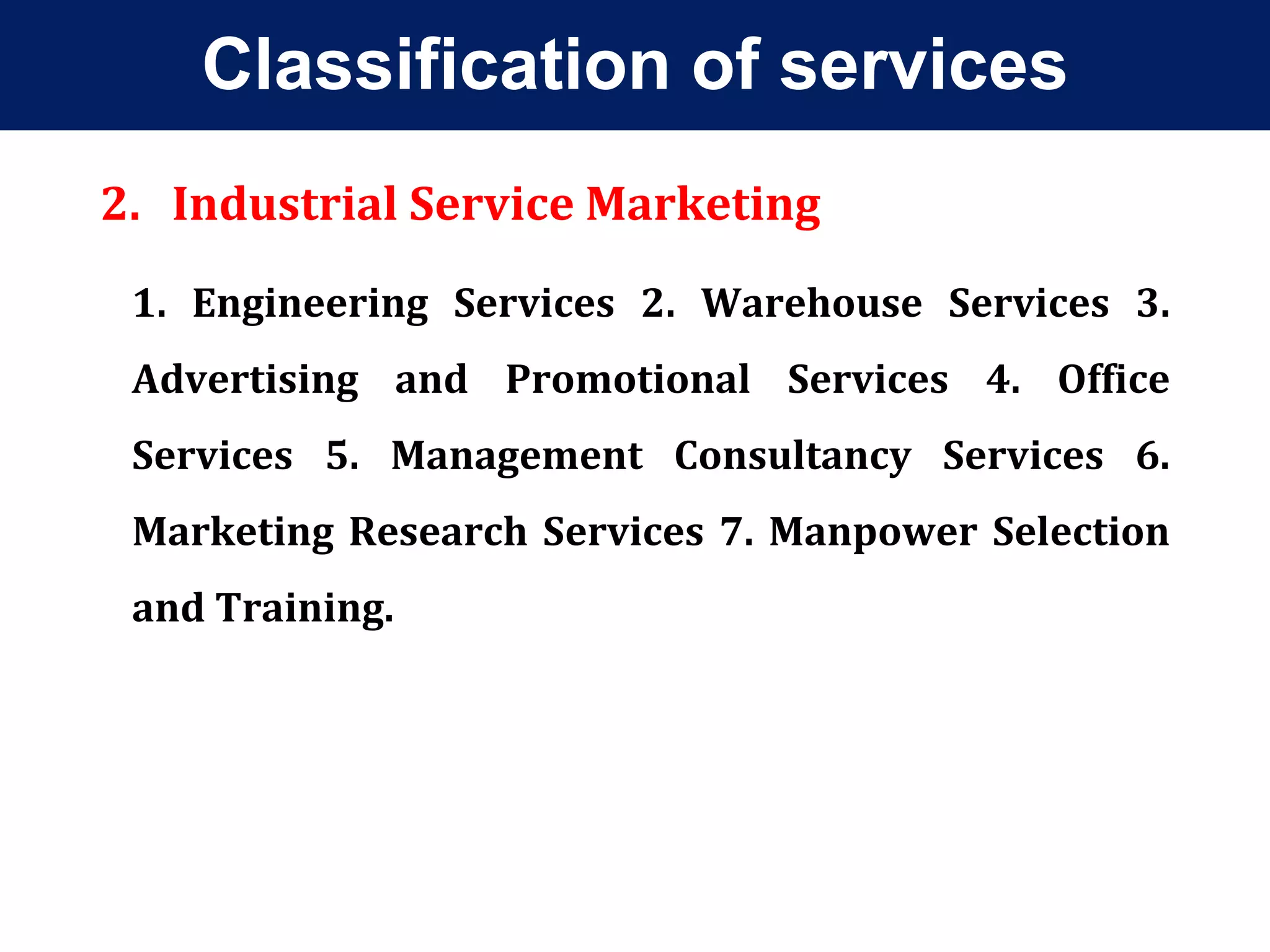 2. Service Classification, Service mix, Moment of truth _ Intangibility ...