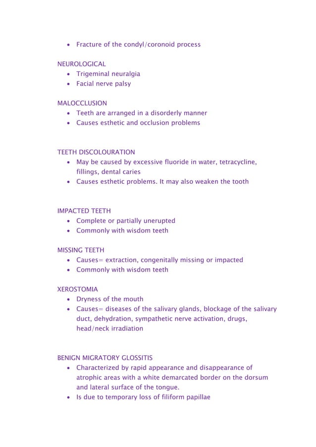 2. ANATOMY OF THE TEETH AND OUTLINE OF THE COMMON ORAL & DENTAL DISEASESPROBLEMS.doc | Dental ...