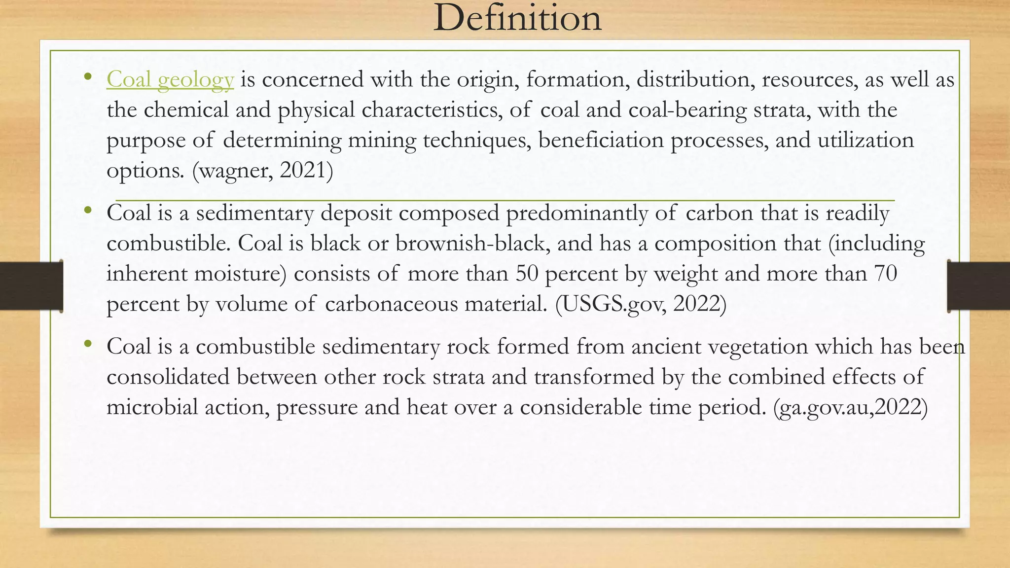 2. Coal Definition and Scope.pptx | Free Download