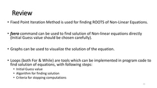 2. Fixed Point Iteration.pptx | Computing | Technology & Computing