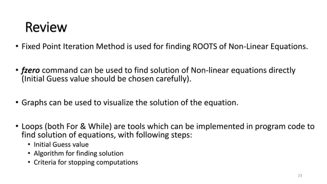 2 Fixed Point Iterationpptx Computing Technology And Computing