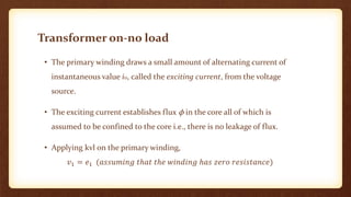 2. transformer on No load.pptx