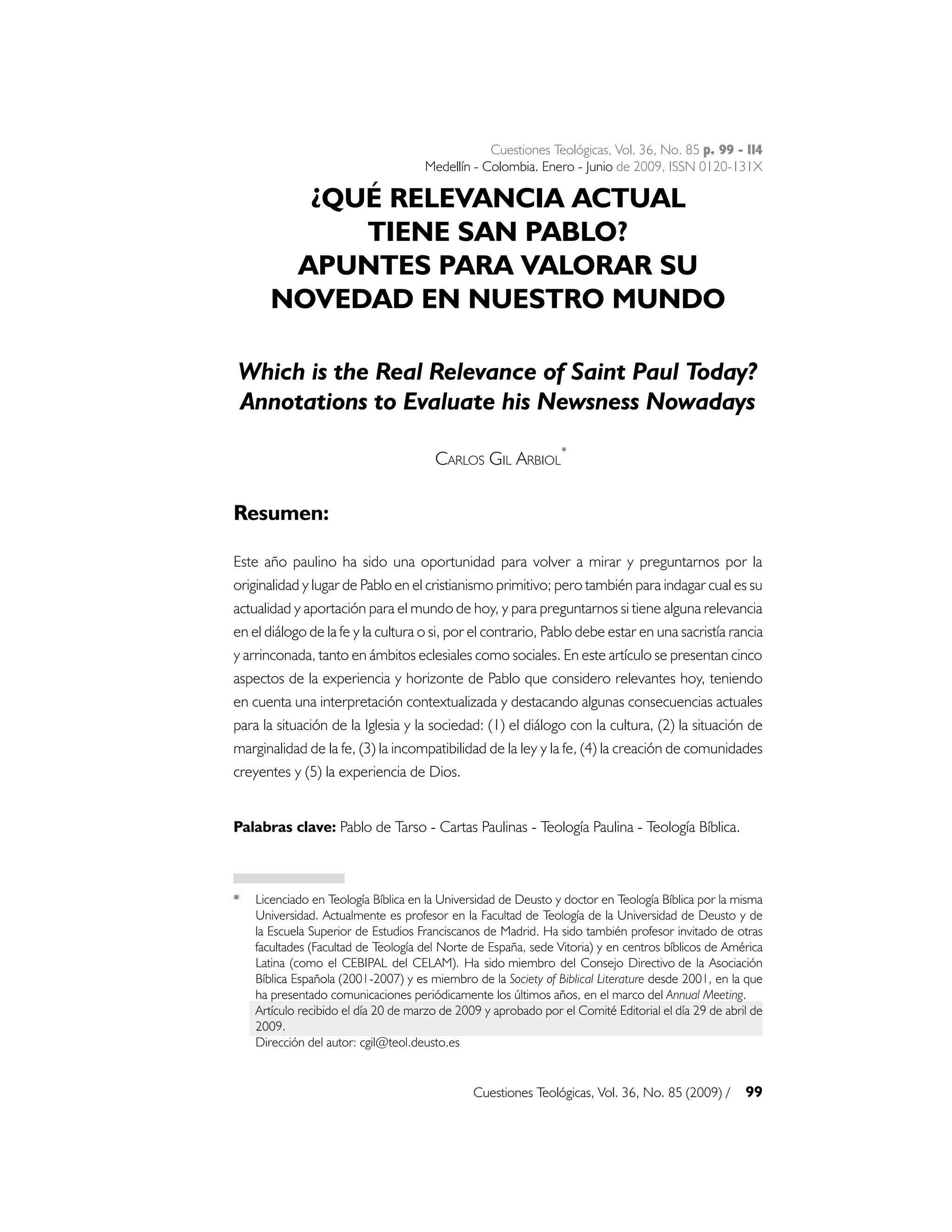 2. Relevancia actual del pensamiento de Pablo. pdf.pdf