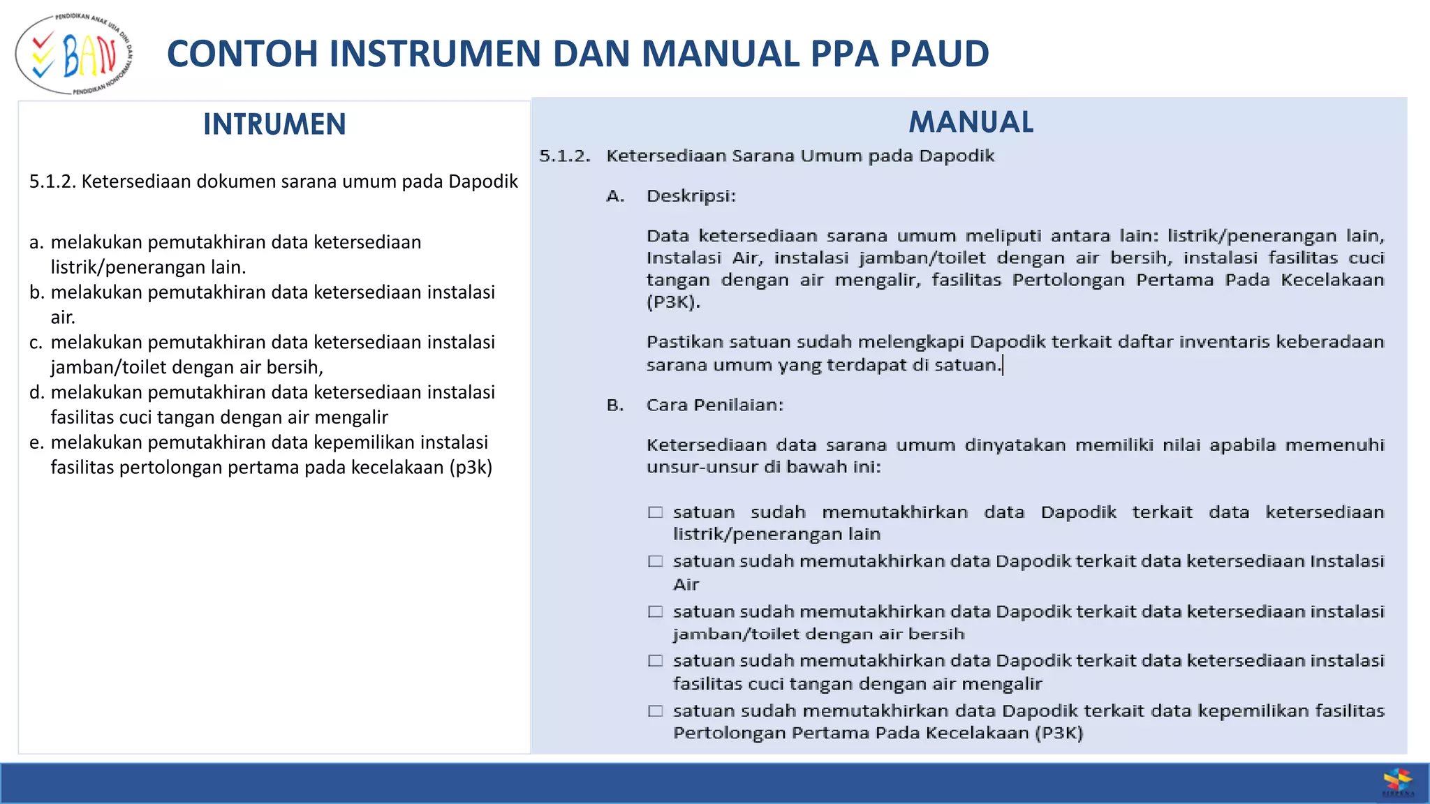 2. Paparan Intrumen dan Manual PPA Satuan PAUD-Sosialisasi Akreditasi ...