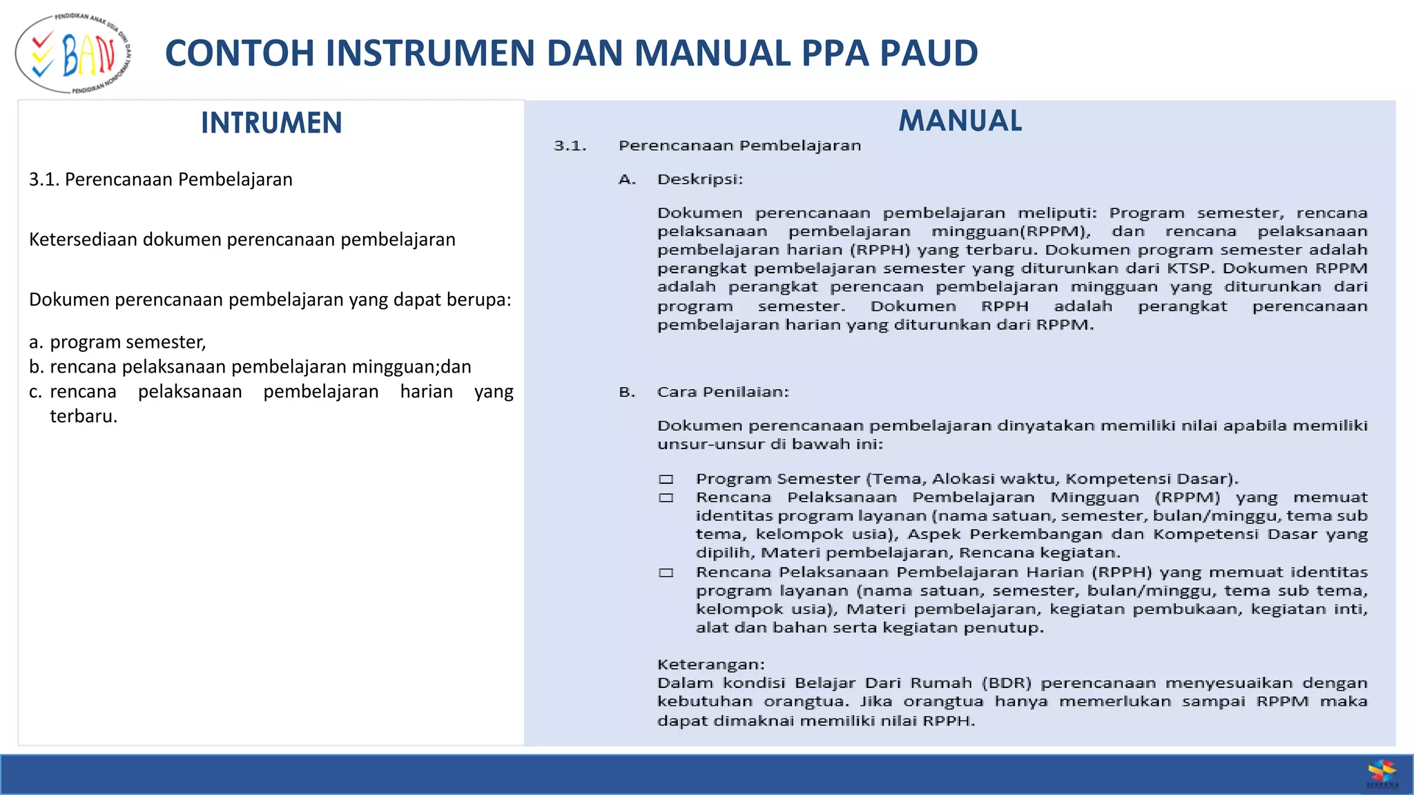 2. Paparan Intrumen dan Manual PPA Satuan PAUD-Sosialisasi Akreditasi ...