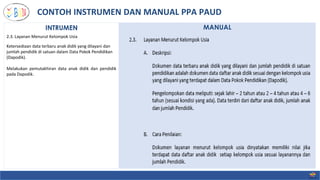 2. Paparan Intrumen dan Manual PPA Satuan PAUD-Sosialisasi Akreditasi ...