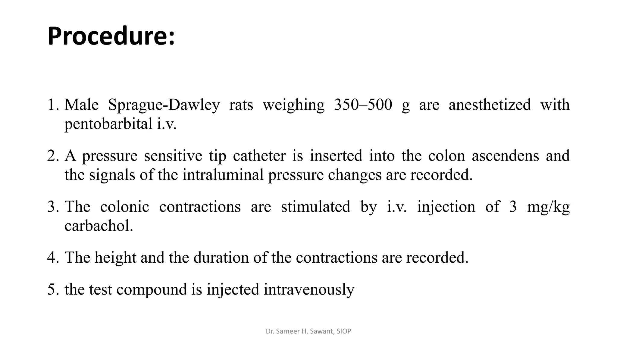 2. To study effect of drugs on gastrointestinal motility Experiment .pptx