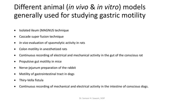 2. To study effect of drugs on gastrointestinal motility Experiment .pptx