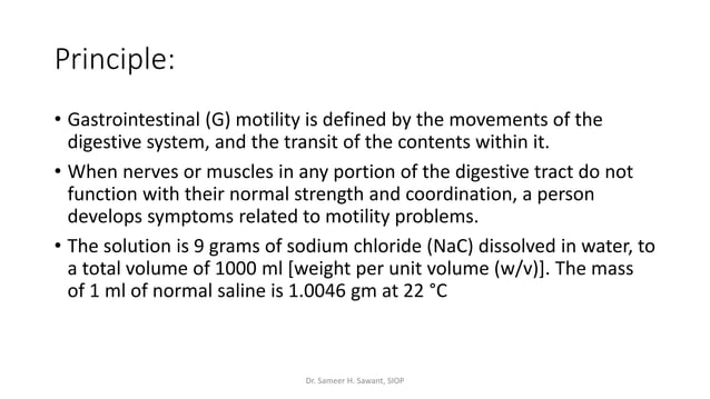 2. To study effect of drugs on gastrointestinal motility Experiment .pptx
