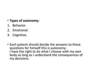 2. Autonomy, Competence, Minor, Consent, & Confidentiality.pptx