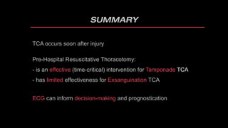 The place of resuscitative thoracotomy in prehospital care | Zane ...