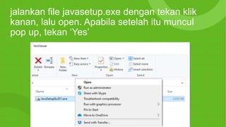 2. Petunjuk instalasi JAVA.pptx