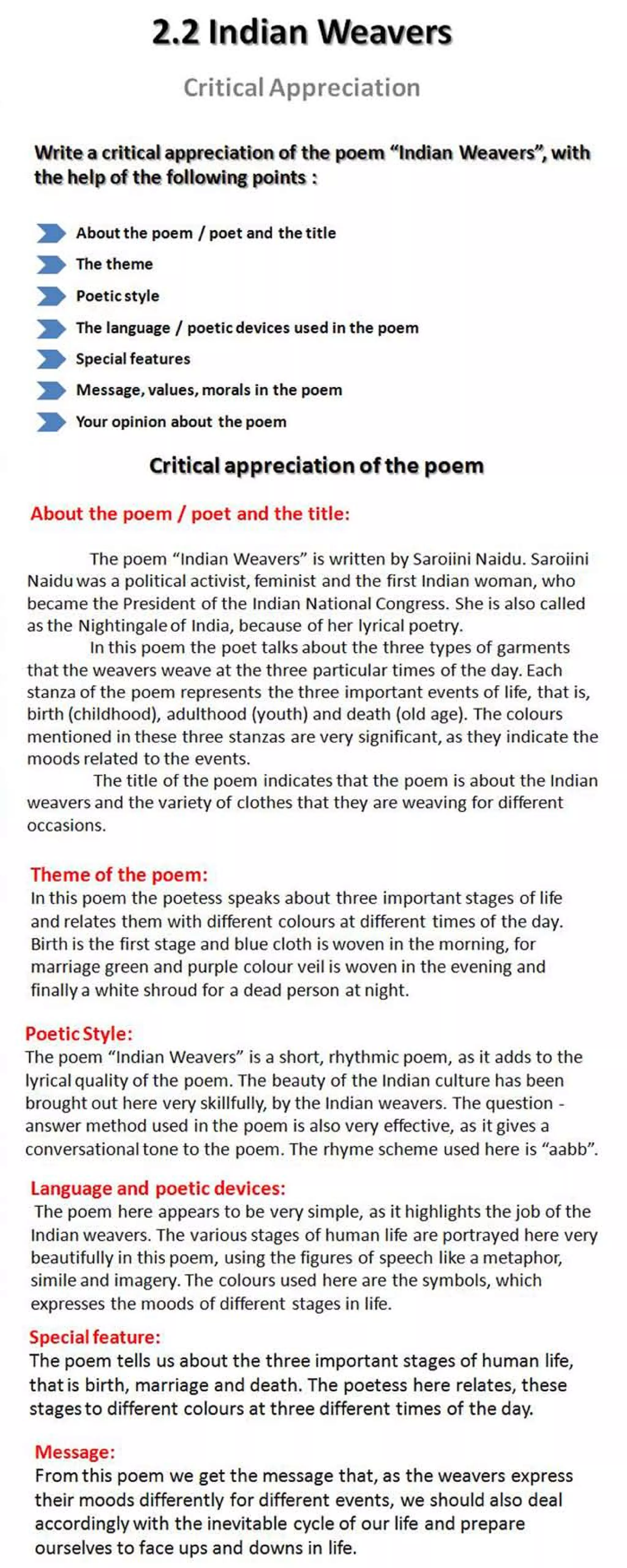 2.2 Indian Weavers - Critical Appreciation.pdf