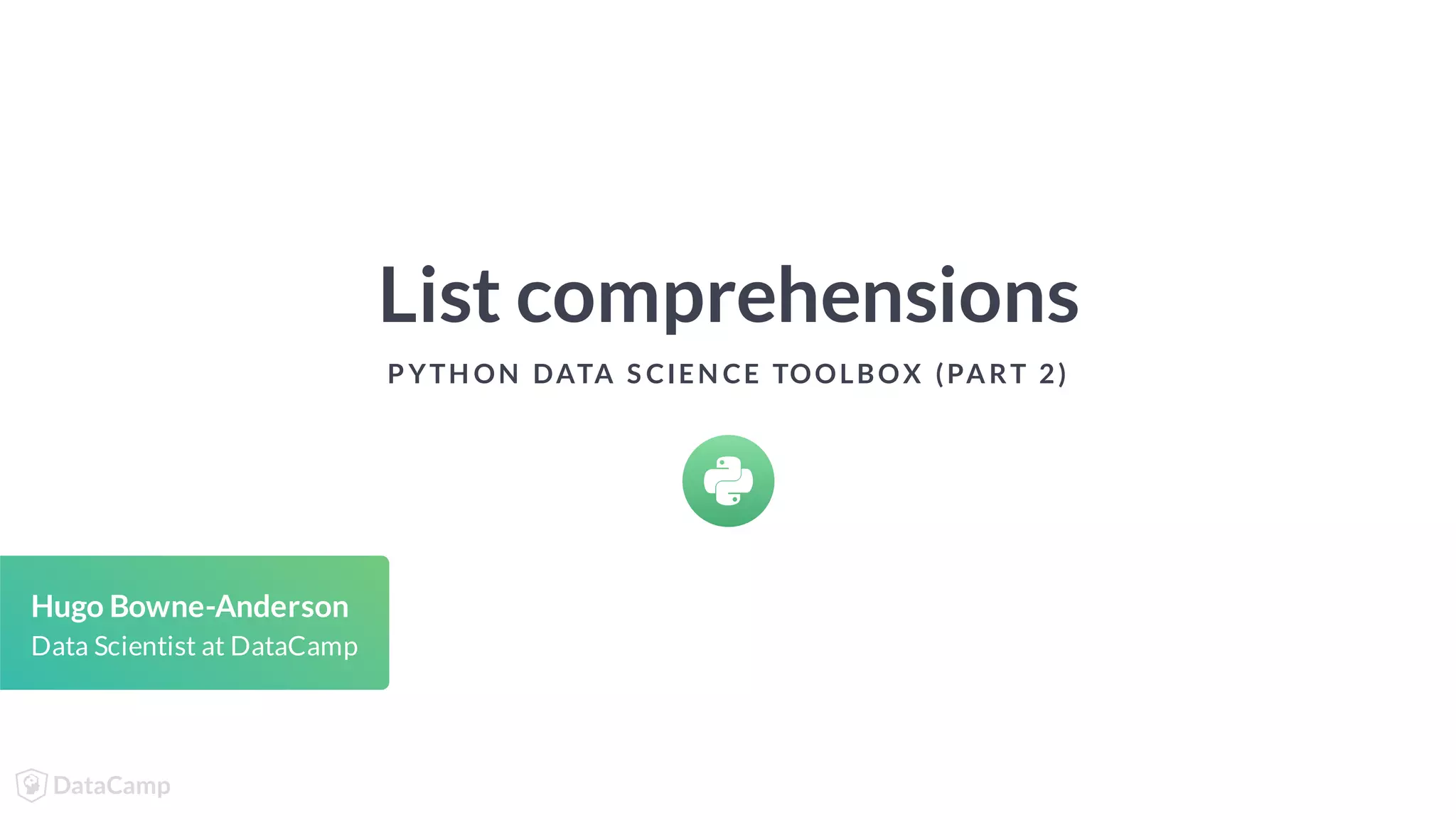 2. List Comprehensions and Generators.pdf