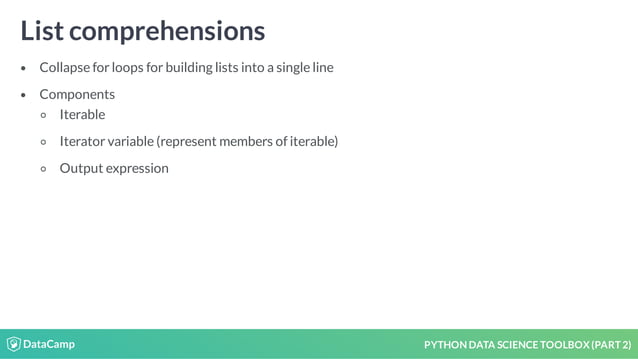 2. List Comprehensions and Generators.pdf