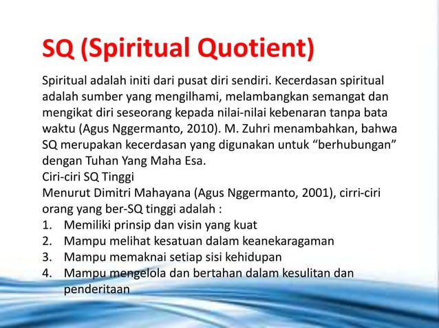 2. ICE BREAKING DAN SLIDE PPt - PERANAN KECERDASAN (IQ-EQ-AQ-CQ-SQ)_ DALAM BELAJAR.pptx