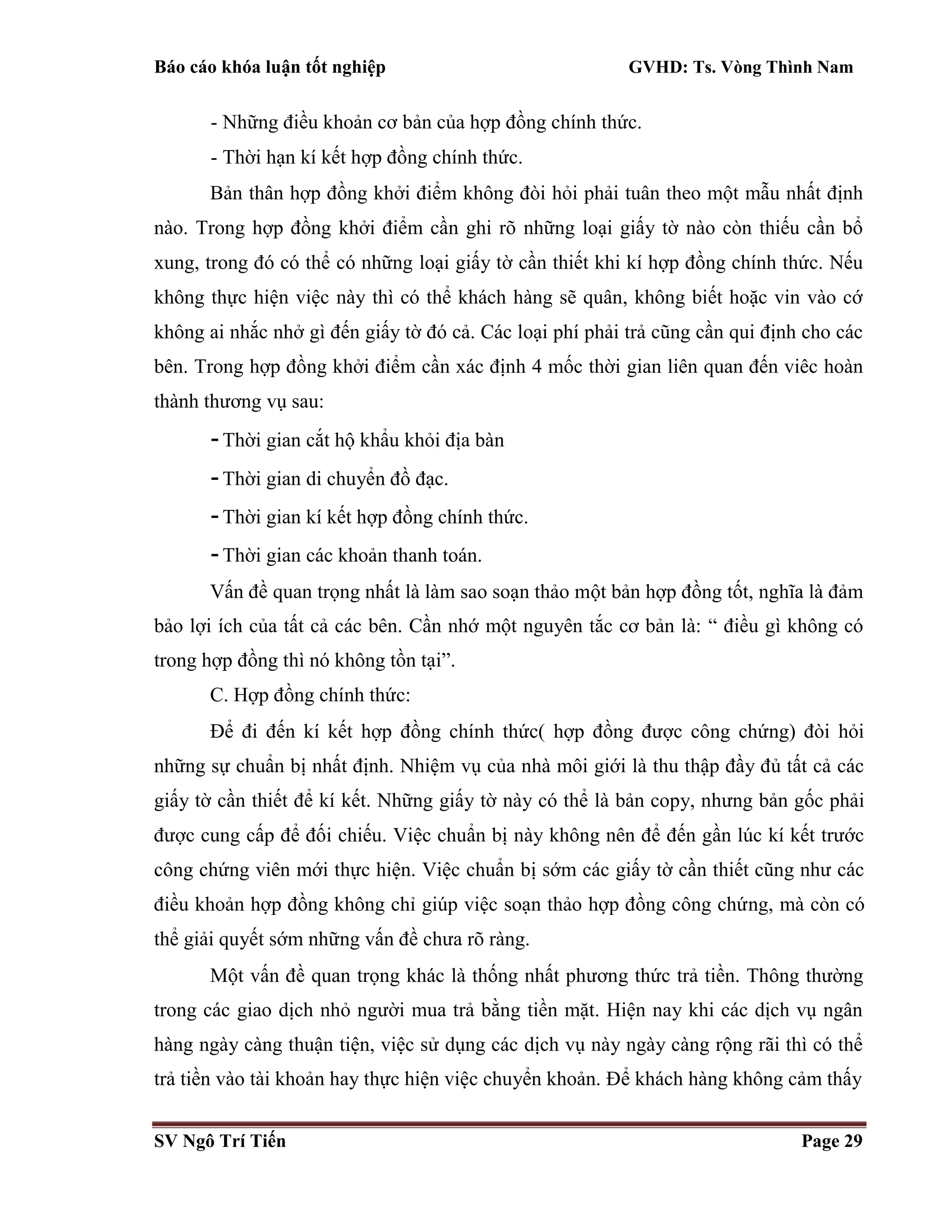 Khóa luận: Phát triển hoạt động môi giới bất động sản tại Công ty bất động sản | DOC