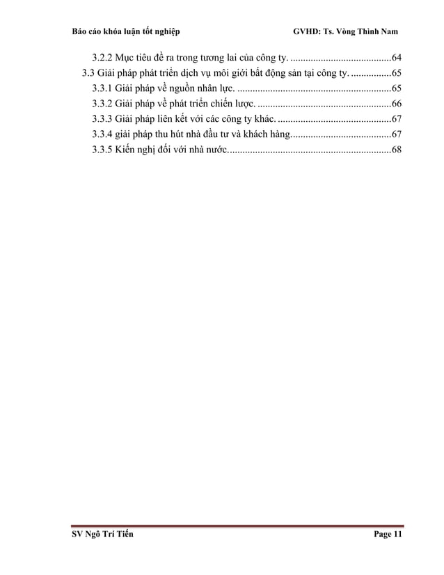 Khóa luận: Phát triển hoạt động môi giới bất động sản tại Công ty bất động sản | DOC