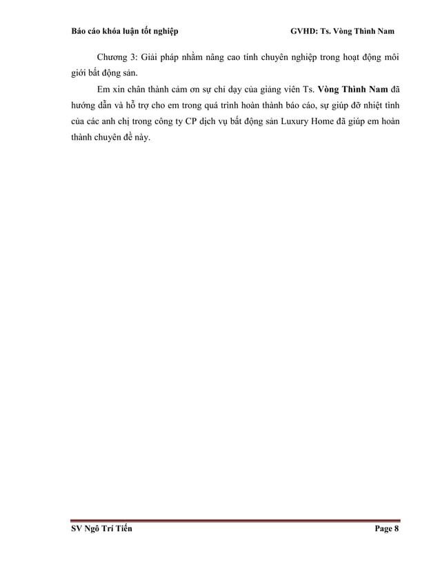 Khóa luận: Phát triển hoạt động môi giới bất động sản tại Công ty bất động sản | DOC