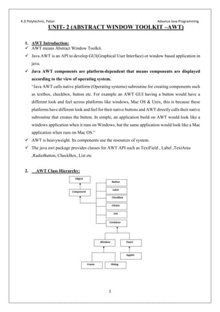 Abstract Window Toolkit | PDF