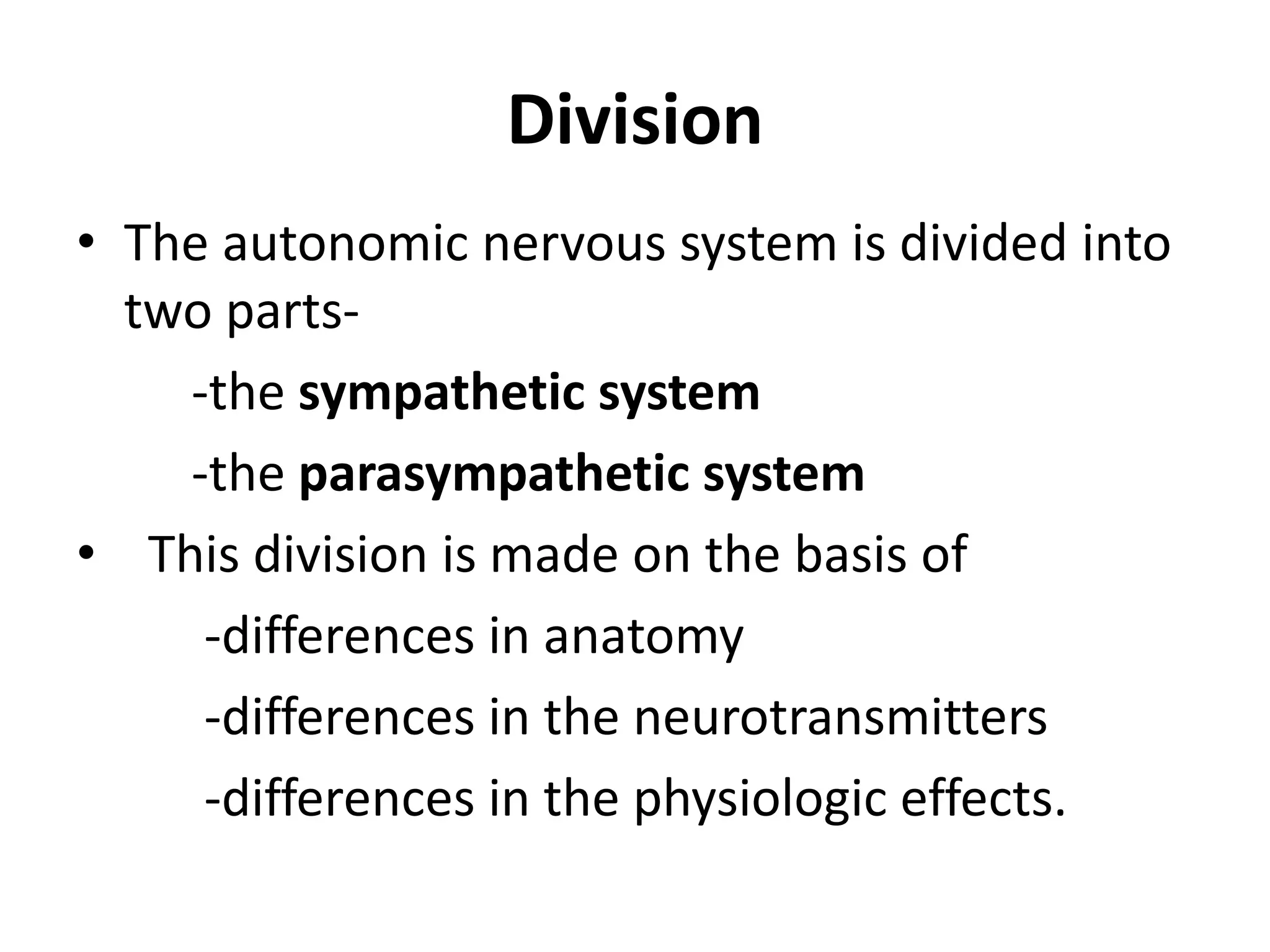 Autonomic Nervous System | PPTX