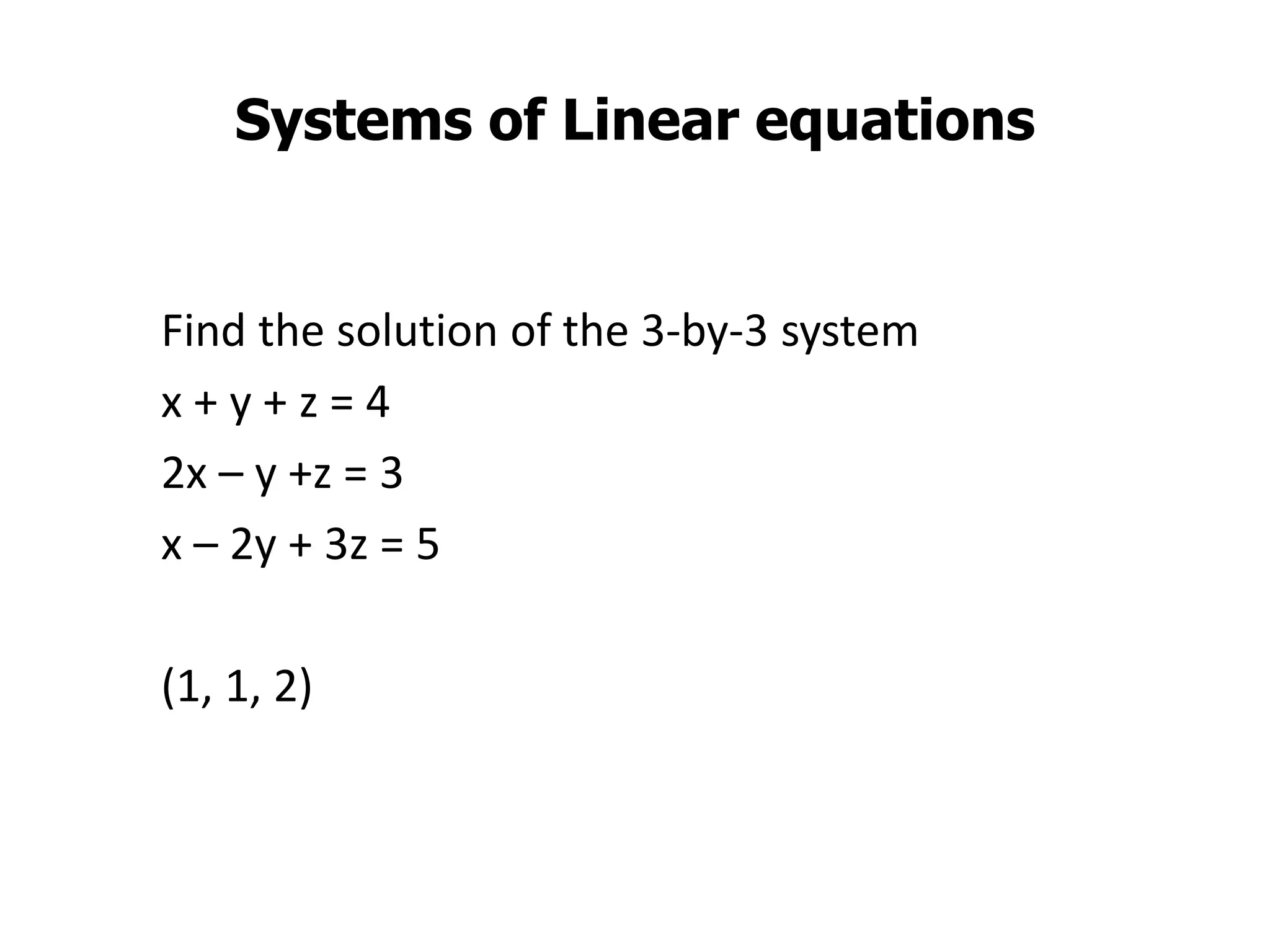 2. Break Even Analysis, Systems of Linear Equations.pptx