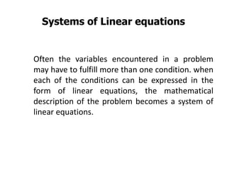 2. Break Even Analysis, Systems of Linear Equations.pptx