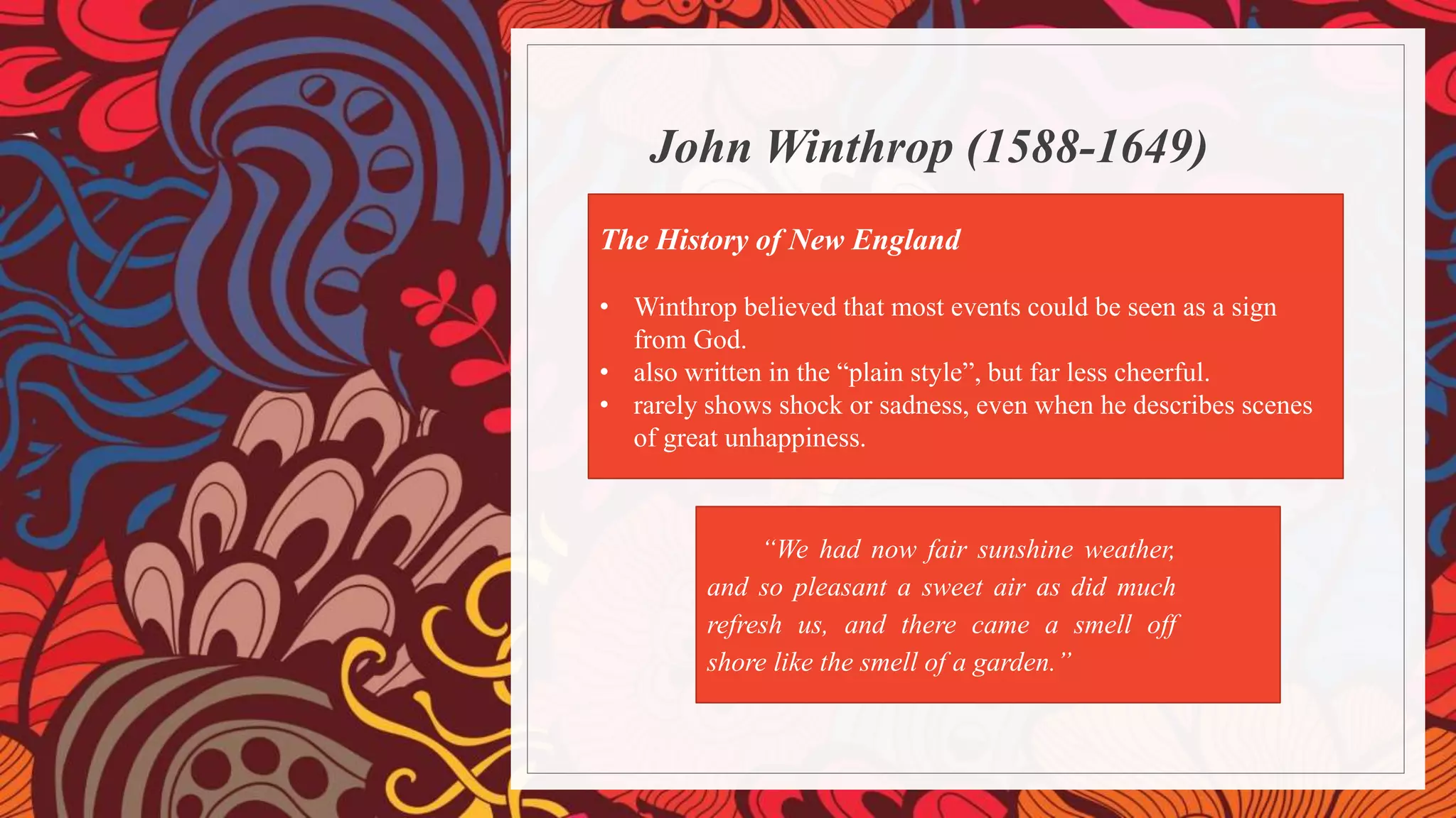 2. The Colonial and Early National Period (the 17th Century up to 1820 ...