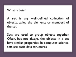 Sets.pdf | Computing | Technology & Computing