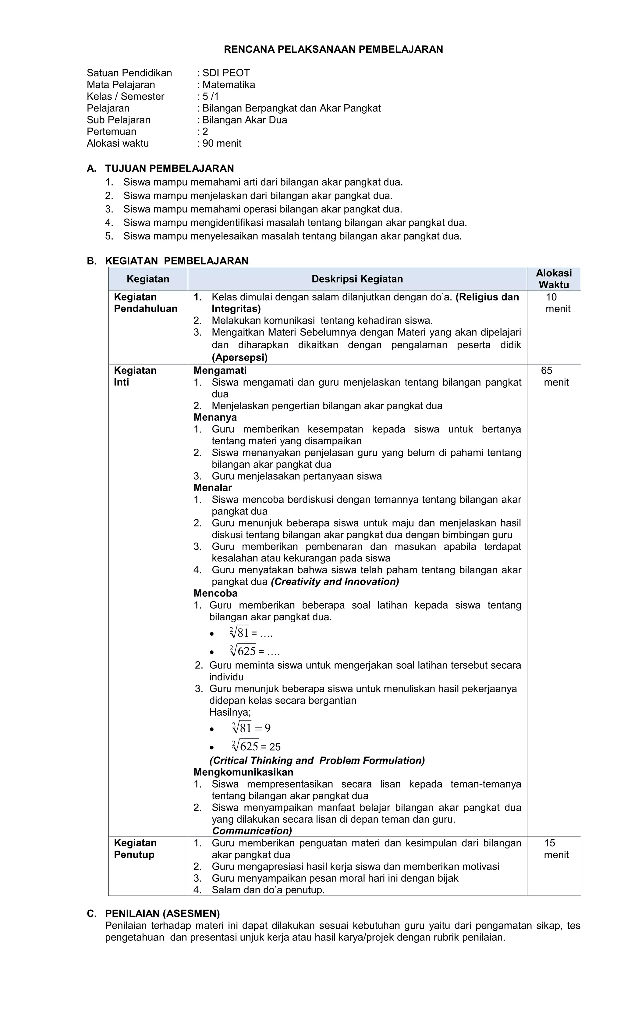 2. Akar pangkat dua.doc