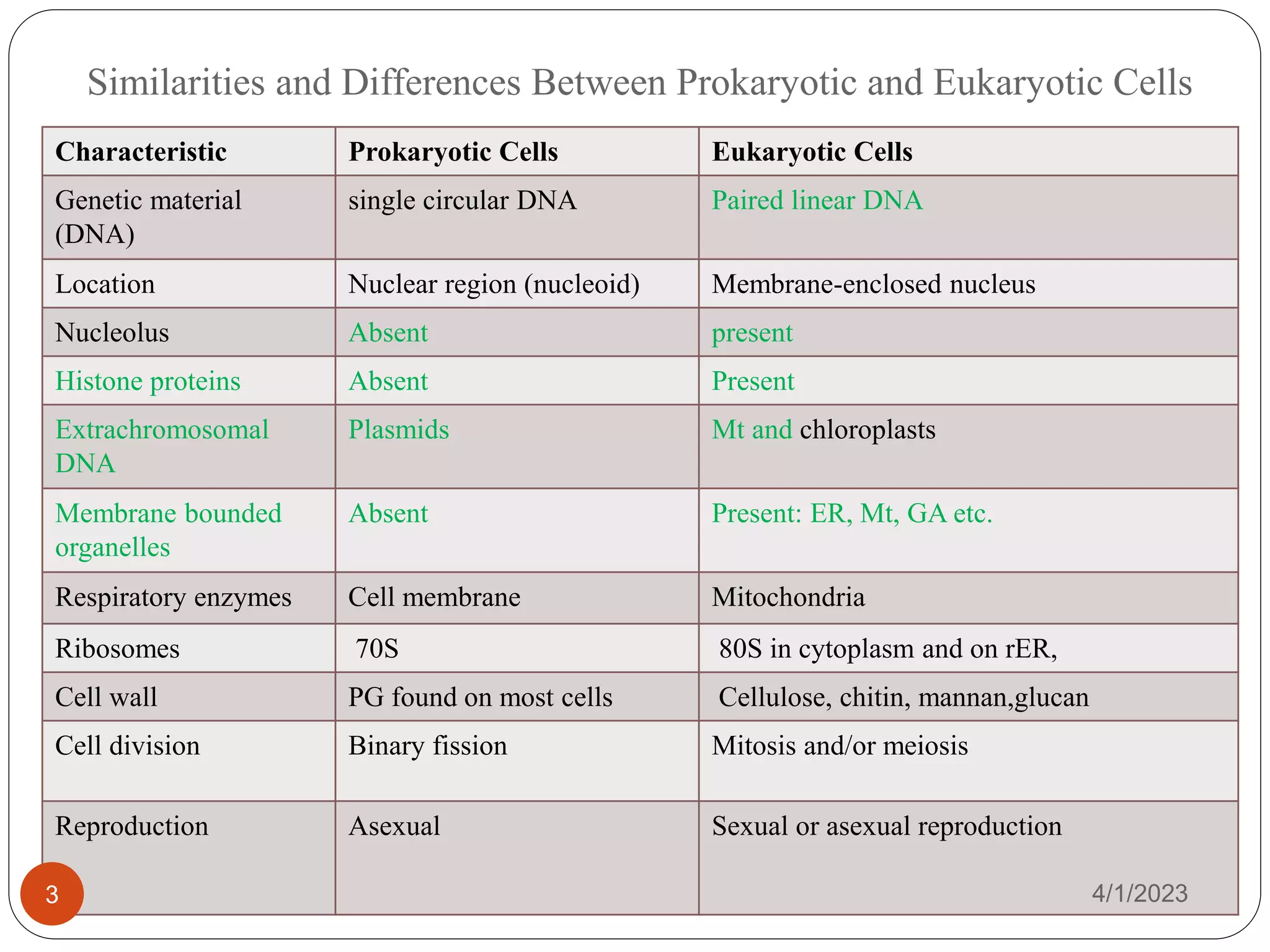 2. Prokaryotic and Eukaryotic cell structure.pptx