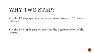 TWO STEP CLUSTER ANALYSIS.pptx | Technology & Computing