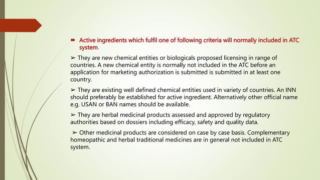 Anatomical, therapeutic and chemical classification of drugs.pptx
